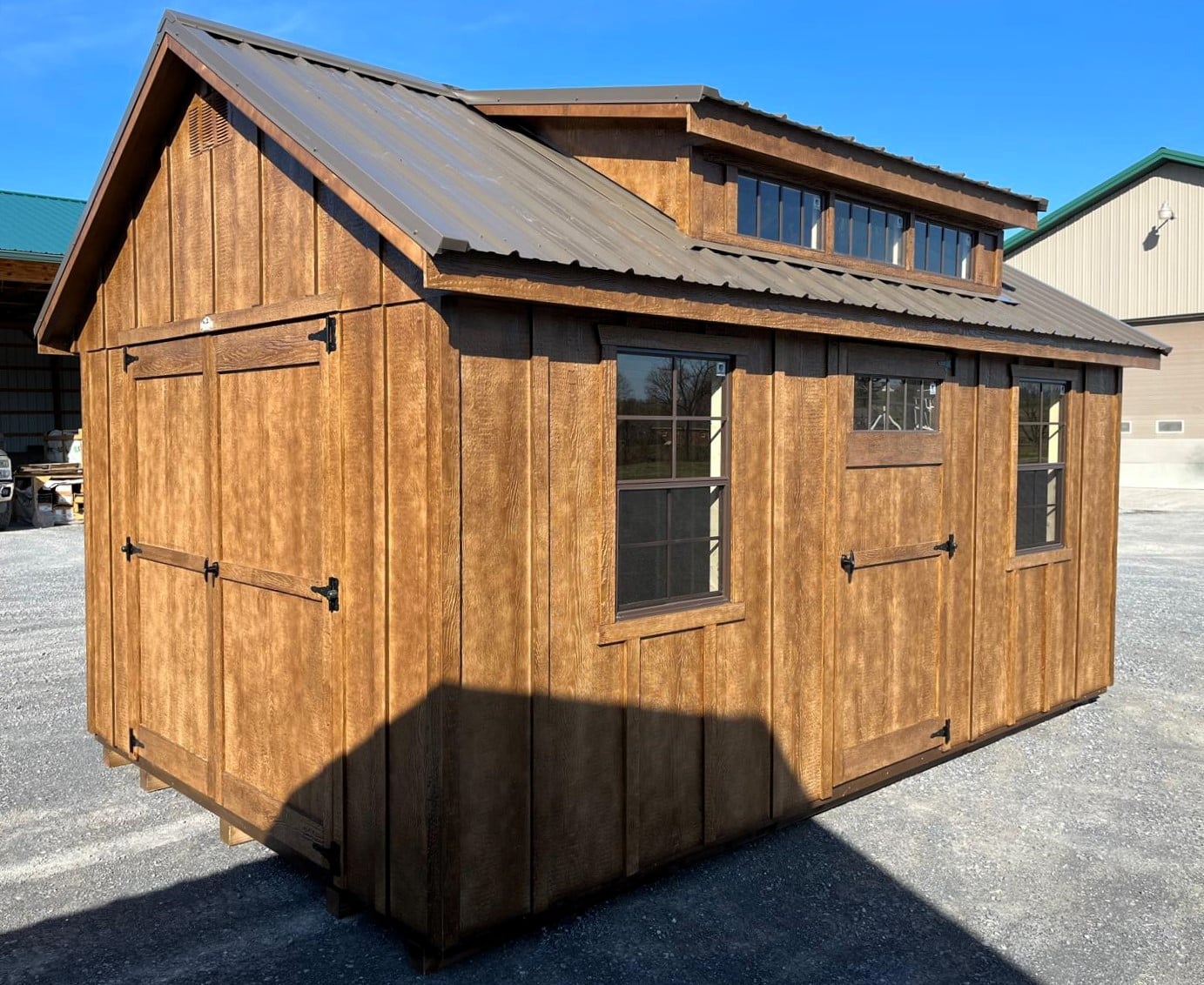 10'x16' Board & Batten New England #089-25 | North Mountain Structures